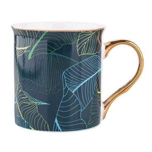 Kubek do kawy i herbaty porcelanowy ze złotym uchem Altom Design ...