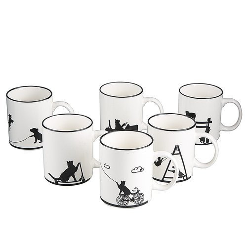 Kubek porcelanowy z kotem i psem Altom Design 320 ml | Ceramika \ Kubki ...