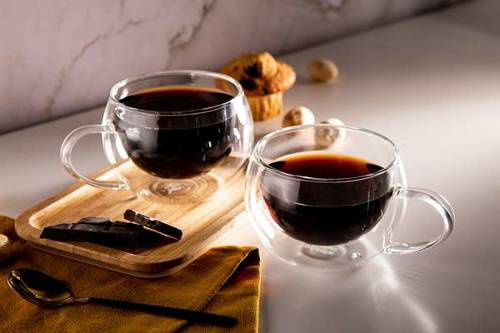 Szklanki / filiżanki z podwójną ścianką i dnem termiczne do napojów ...